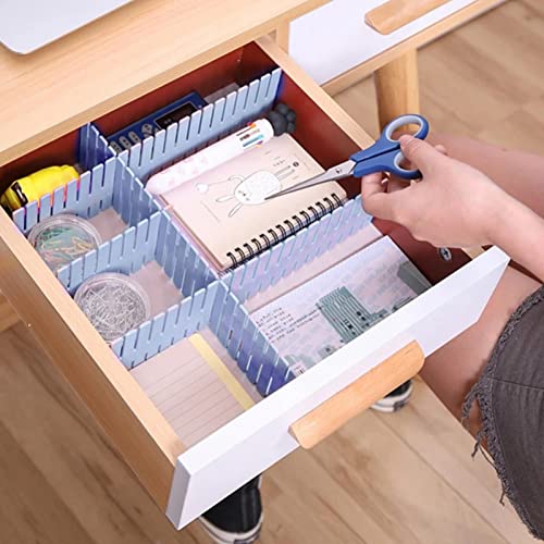 Hongyo Drawer Dividers - 4pcs Adjustable Drawer Organize, Storage Organizer Separator For Socks, Underwear, Makeup, Kitchen, Bedroom, Dresser