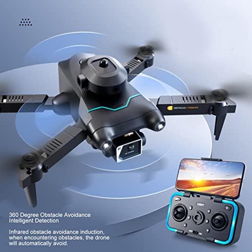 Mini WIFI RC Drone with 4K HD Dual Camera for Adults Kids, RC Helicopters Quadcopter with Position Hover, 360 Obstacle Avoidance, Speed Adjustment, Gesture recognition