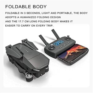 INDYAH Portable Aircraft Aerial Photography Toy 4K 5G WiFi Professional Mini Remote Control Aircraft Aerial Camera Small Model Airplane Folding Drone/UAV 1 Batteri/a