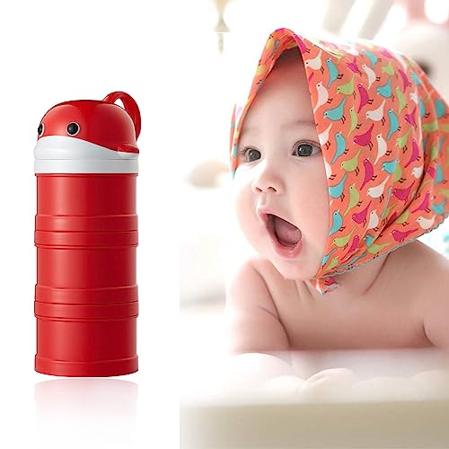 Baby Milk Powder Formula Dispenser, Formula Dispenser On The Go, Stackable Formula Container for Travel, Non-Spill Baby Snack Storage Container