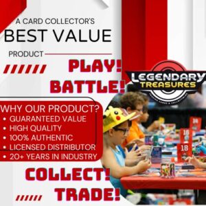 Legendary Treasures Limited Edition Golden Deck Box Bundle | 100+ Assorted Pokemon Cards | Guaranteed Gold Secret Rare + 2 Ultra Rares | 10 Holo Foils | 1 Trainer Gallery Card | 1 Radiant Rare