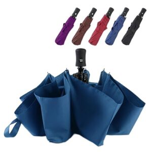 saimyo umbrella windproof travel umbrella - wind resistant, small - compact, light, automatic opening and closing, mini, folding and portable - backpack, car, purse umbrellas for rain - men and women, purple