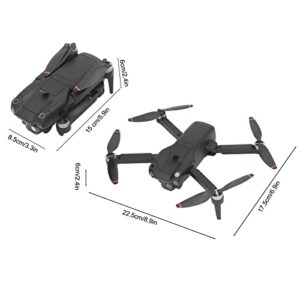 HD Camera Video Drone, Brushless Motor Folding Photography Aerial Drone GPS Positioning Optical Positioning for Outdoor Activities (No Obstacle Avoidance)