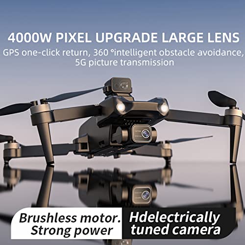 HD Camera Video Drone, Brushless Motor Folding Photography Aerial Drone GPS Positioning Optical Positioning for Outdoor Activities (No Obstacle Avoidance)