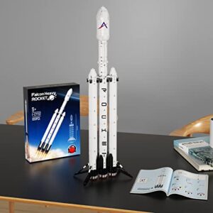 Falcon Heavy Space Rocket Building Block Set, Outer Space Model Rocket for Kids and Adults, Science Building Kit Compatible for Lego,A Collectible Space Launch System (693 Pieces)