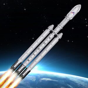 Falcon Heavy Space Rocket Building Block Set, Outer Space Model Rocket for Kids and Adults, Science Building Kit Compatible for Lego,A Collectible Space Launch System (693 Pieces)