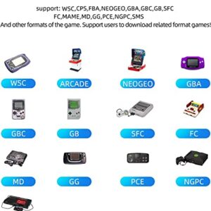 Miyoo Mini Plus Retro Handheld Game Console,Retro Game Emulator Console for Adults and Children,3.5" IPS Screen,64GB TF Card 10,000+ Games,Portable Rechargeable Open Source,Support WiFi (Purple)