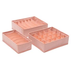 Alipis 1 Set/3pcs Underwear Storage Box Drawers for Clothes Dresser Drawer Hanging Drawers for Closet Storage Bags for Clothes Socks Organizer Drawer Divider Panties Organizer Box Grid