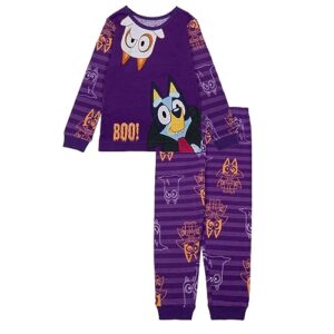 bluey little girls’ boo sisters 2-piece snug-fit pajama set, 3t