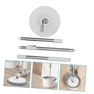 Zerodeko Disc Mop Porcelain Tile Cleaner Flat Mop Encaustic Tile Flooring Hardwood Floor Mop Glasses Cleaner 360° Round Absorbent Round Mop Rod Mop Head Set Mop for Hardwood Refill Ceiling