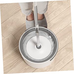 Zerodeko Disc Mop Porcelain Tile Cleaner Flat Mop Encaustic Tile Flooring Hardwood Floor Mop Glasses Cleaner 360° Round Absorbent Round Mop Rod Mop Head Set Mop for Hardwood Refill Ceiling