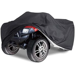 atv cover waterproof, 2xl all season protection heavy duty 4 wheeler cover, protect from snow rain or sun