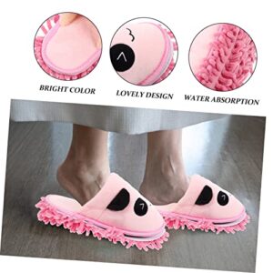 Lurrose 1 Pair Slippers Micro Fiber Mop Household Cleaner All-purpose Household Cleaners Home Mop Slippers Mopping Shoes for Floor Microfiber Mop Slippers Sweeping Slippers The Lazy