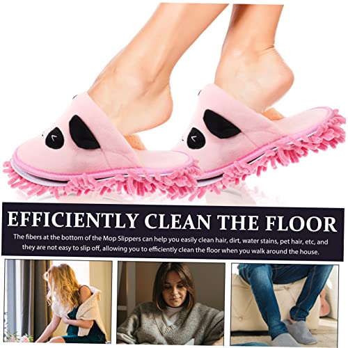 Lurrose 1 Pair Slippers Micro Fiber Mop Household Cleaner All-purpose Household Cleaners Home Mop Slippers Mopping Shoes for Floor Microfiber Mop Slippers Sweeping Slippers The Lazy