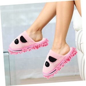 Lurrose 1 Pair Slippers Micro Fiber Mop Household Cleaner All-purpose Household Cleaners Home Mop Slippers Mopping Shoes for Floor Microfiber Mop Slippers Sweeping Slippers The Lazy