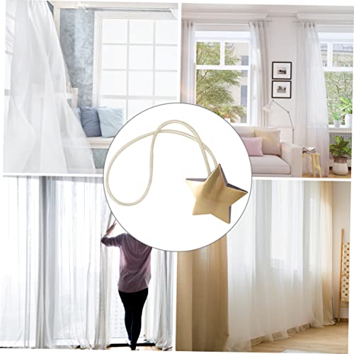 DECHOUS Star Curtain Magnetic Buckle Outdoor Decor Clear Shower Curtain Sheer Curtain Magnetic Drapries Tiebacks Curtain Brackets for Curtain Tie Backs for Curtains Star Curtain Tieback