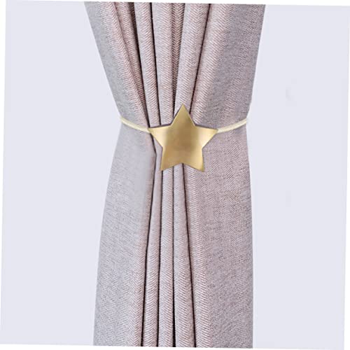 DECHOUS Star Curtain Magnetic Buckle Outdoor Decor Clear Shower Curtain Sheer Curtain Magnetic Drapries Tiebacks Curtain Brackets for Curtain Tie Backs for Curtains Star Curtain Tieback