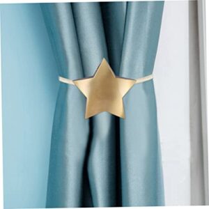 DECHOUS Star Curtain Magnetic Buckle Outdoor Decor Clear Shower Curtain Sheer Curtain Magnetic Drapries Tiebacks Curtain Brackets for Curtain Tie Backs for Curtains Star Curtain Tieback