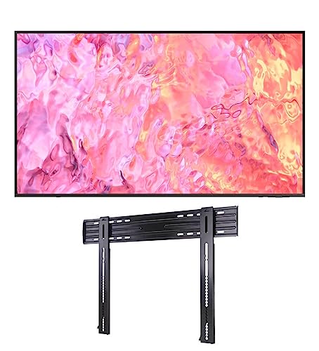 SAMSUNG QN85Q60CAFXZA 85 Inch QLED 4K Quantum HDR Dual LED Smart TV with a LL11-B1 Super Slim Fixed-Position Wall Mount for 40 Inch - 85 Inch TVs (2023)