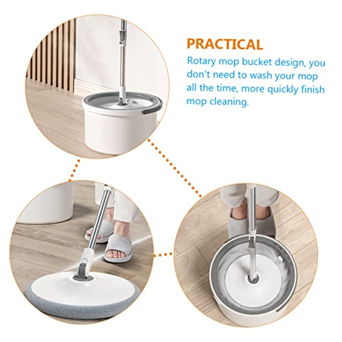 Hemoton Disc Mop Microfiber Cleaner Window Glass Cleaner Household Cleaner Floor Wet Mop Bucket Floor Mop Cleaning Mop Replacement Heads Dust Mop for Floor Cleaning Mop for Hardwood Glass