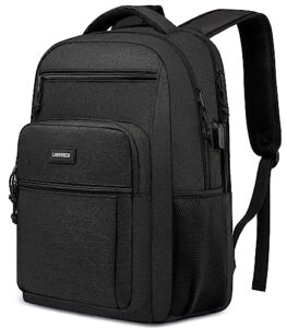 libened backpack for women men, school backpack for teen, 15.6 inch travel laptop backpack with usb charging port, large computer bookbag with 2 compartments, ergonomic straps