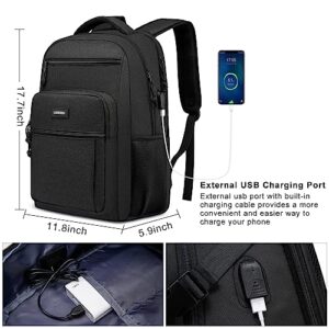 LIBENED Backpack for Women Men, School backpack for Teen, 15.6 inch Travel Laptop Backpack with USB Charging Port, Large Computer Bookbag with 2 Compartments, Ergonomic Straps