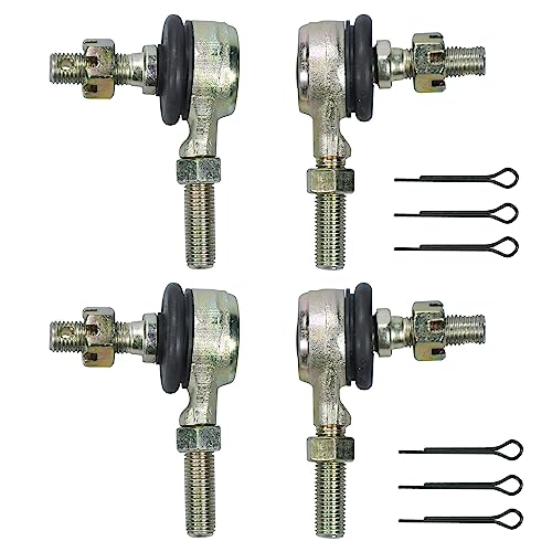 HOLATO 10-10mm Left Right Tie Rod Ball Joint for 50cc 70cc 90cc 110cc 125cc Tao Tao ATK 125 Coolster Baja Kazuma Roketa 4 Wheeler ATV Quad Go Cart Kart Pit Dirt Bike Moped Scooter Part