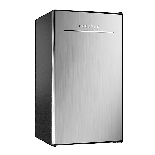 Frestec 3.1 Cu. Ft. Mini Fridge with Freezer, Small Refrigerator, Mini Fridge for Bedroom, Single Door Compact, Energy Saving, Low Noise, Mini Fridge for Office