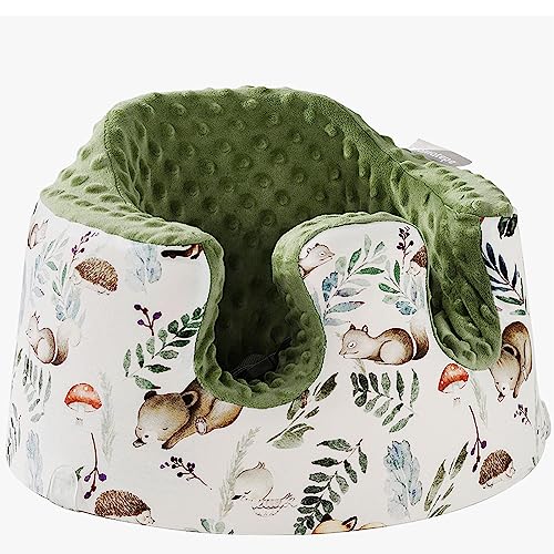 Mamatepe Seat Cover Compatible with Bumbo Seat,Breathable Baby Bumbo Seat Cover,Soft Bumbo Floor Seat Cover for Baby Girl Boy,Only Compatible with Bumbo Seat (Forest)