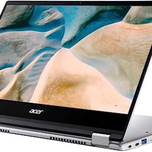 Acer 2023 Newest Spin 2-in-1 Convertible Chromebook, AMD Ryzen 3 3250C(Up to 3.5GHz), 14 Inch FHD IPS Touchscreen, 8GB RAM, 128GB eMMC, 128GB Micro SD Card, WiFi, Backlit Keyboard, Chrome OS, Silver