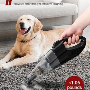 VacLife Handheld Vacuum - High Power Car Vacuum Cordless Rechargeable with Multipurpose Nozzles, Lightweight Mini Vacuum with LED Light, Portable Vacuum Cleaner for Home, Silver&Black (VL756)