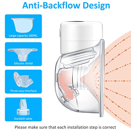 Electric Breast Pump,Wearable Breast Pump,Hands-Free & Portable Breastpump,Quiet Breastfeeding Pump with LCD Display