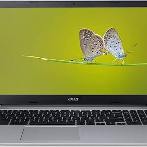 Acer 2023 15" HD Premium Chromebook, Intel Celeron N Processor 2.78GHz Turbo Speed, 4GB Ram, 128GB SSD, Ultra-Fast WiFi Up to 1700 Mbps, Full Size Keyboard, Chrome OS, Arctic Silver Color-(Renewed)