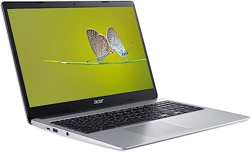 Acer 2023 15" HD Premium Chromebook, Intel Celeron N Processor 2.78GHz Turbo Speed, 4GB Ram, 128GB SSD, Ultra-Fast WiFi Up to 1700 Mbps, Full Size Keyboard, Chrome OS, Arctic Silver Color-(Renewed)