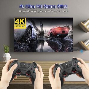 KZLVN 20000+ Games,Dual 2.4G Wireless Premium Controllers,Wireless Retro Game Console, Handheld Console, Plug and Play Video Game Stick, 9 emulators, 4K HDMI Output, Dual 2.4G Wireless Controllers