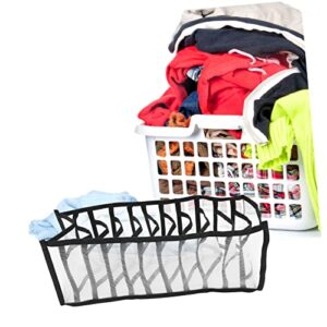 COLLBATH 3pcs Grid Underwear Wardrobe Collapsible Storage Bin Storage Clothes Wardrobe Clothes Closet Organizer System Drawer Clothing Bedroom Organization and Storage Sock Case Sock Box