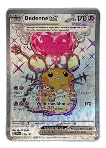 pokémon dedenne ex - 239/193 - paldea evolved full art tera ultra rare