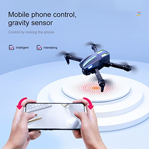 RHOOTZ Foldable Drones with 4k 90° ESC Cameras for Adult Beginners, Mini C Quadcopter Toys Gifts WiFi FPV UAV Live Video with 360° Roll, Obstacle Avoidance, Trajectory Flight,Dynamic Lighting