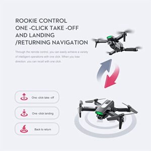 Rc Drones With Camera for Adults 4K Fpv Mini Drone with Altitude Hold Headless Mode One Key Start Speed Adjustment, VR 3D Experience, Rc Quadcopter for Beginners Cool Stuff (Black)