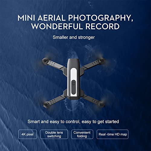 Rc Drones With Camera for Adults 4K Fpv Mini Drone with Altitude Hold Headless Mode One Key Start Speed Adjustment, VR 3D Experience, Rc Quadcopter for Beginners Cool Stuff (Black)