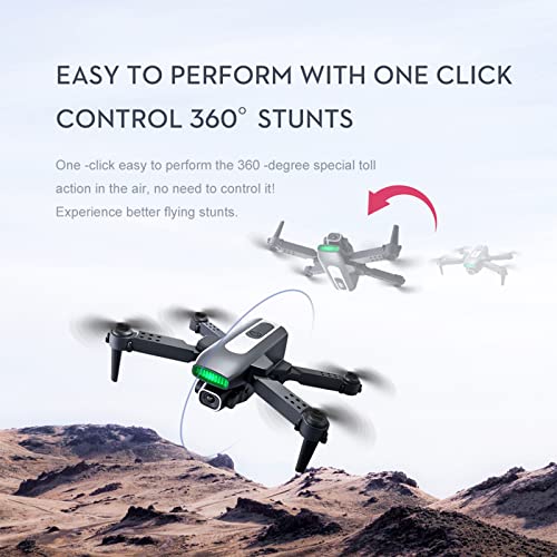 Rc Drones With Camera for Adults 4K Fpv Mini Drone with Altitude Hold Headless Mode One Key Start Speed Adjustment, VR 3D Experience, Rc Quadcopter for Beginners Cool Stuff (Black)