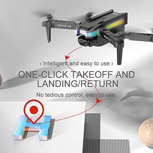 ZZKHGo Drones with HD Camera for Adults 4K - Drone with Camera for Kids, Foldable Remote Control Small Drones Toys Gifts for Boys Girls, One Key Start, Altitude Hold, Headless Mode