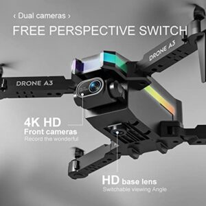 ZZKHGo Drones with Camera for Adults 4K - Remote Control Quadcopter HD FPV Foldable Drone with Carrying Case, Mini Drone with Camera, One Key Start, Altitude Hold, Headless Mode