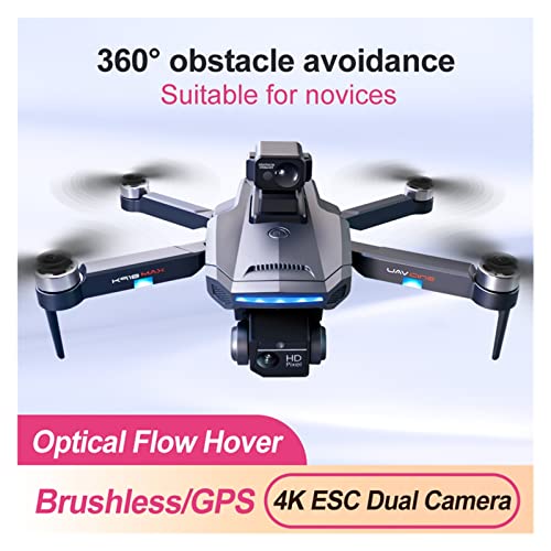 OZLIKA K918 Obstacle Avoidance Drone 4K HD Aerial Camera Brushless GPS Outdoor Flying Machine High-tech Remote Control Aircraft (Color : Dual 8K 1B)