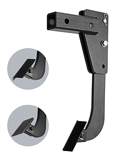 Racewill Hitch Mounted Ripper: Tractor Plow Subsoiler for ATV UTV Tractor with 2 inch Receivers, 2 Replaceable Ripper Teeth, Adjustable in Depth