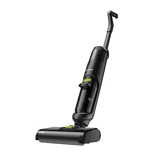 EUREKA NEW400 Cordless Wet Dry Vacuum All-in-One Mop, Hard Floor Cleaner with Self System, Effectively Multi-Surfaces, Perfect for Cleaning Sticky Messes, (Black), 8 lbs