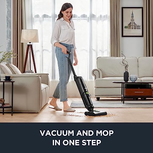 EUREKA NEW400 Cordless Wet Dry Vacuum All-in-One Mop, Hard Floor Cleaner with Self System, Effectively Multi-Surfaces, Perfect for Cleaning Sticky Messes, (Black), 8 lbs