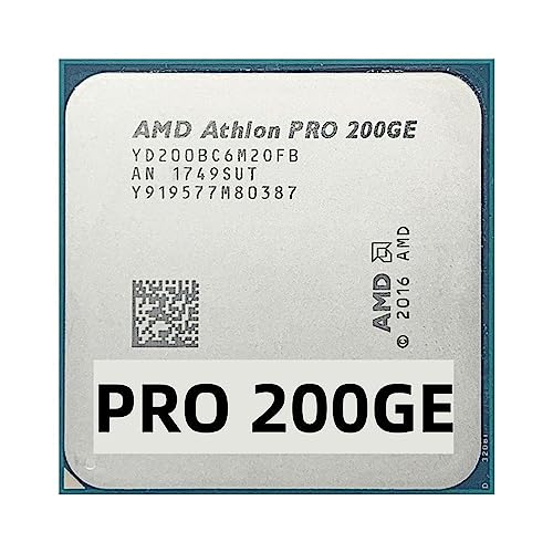 AMD Athlon PRO 200GE CPU Used 2-Core 4-Thread Desktop Processor 3.2 GHz 4M 35W Socket AM4