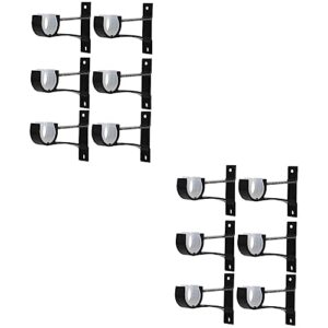 abaodam 2 sets curtain roman rod black shower curtain hooks plastic hangers ceiling hook curtain rod accessories curtain rod rack curtain hook holders curtain bar racks curtains pole racks