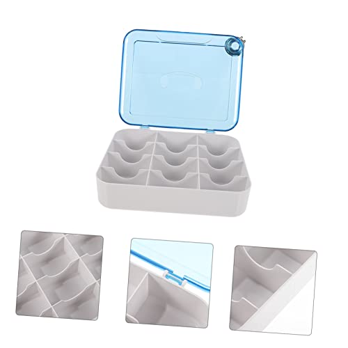 Cabilock Bra Organizer for Drawer Socks Storage Box Plastic Compartment Box Triple Sock Storage Bin